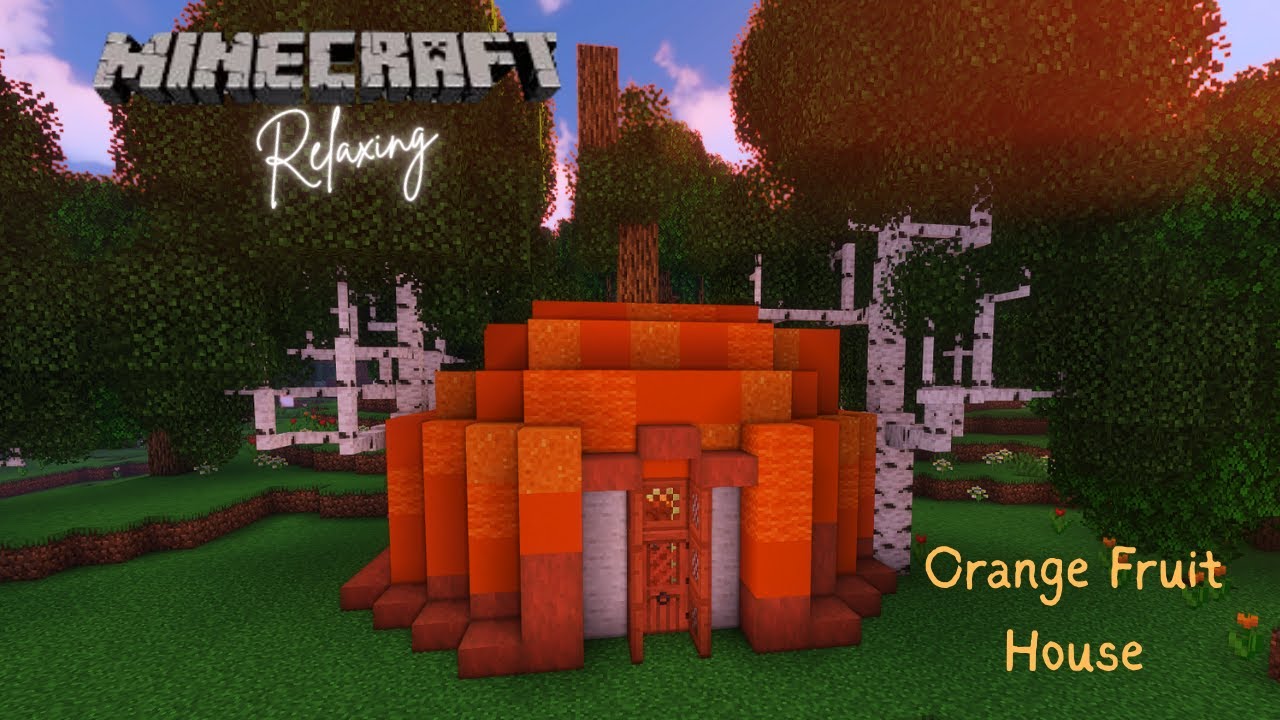 Orange Fruit House 🍊 | Whimsical Minecraft Cottagecore Build - YouTube