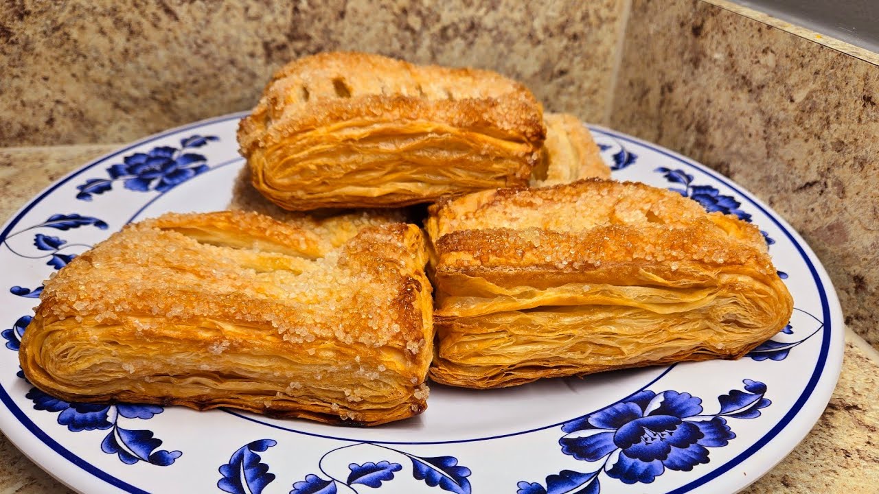 como hacer este riquísimo pan hojaldre rellenos de mermelada de piña ...