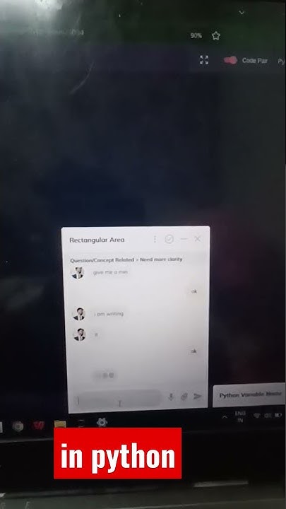 Rectangular Area Code In Python Pythonprogramming It Iit Computer Viral Vedio Short