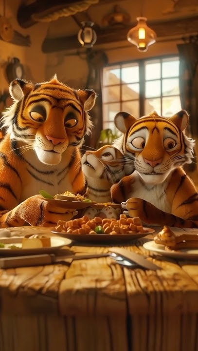 Picky Tiger Learns a Tasty Lesson #aiart #tiger #funnyanimation # ...