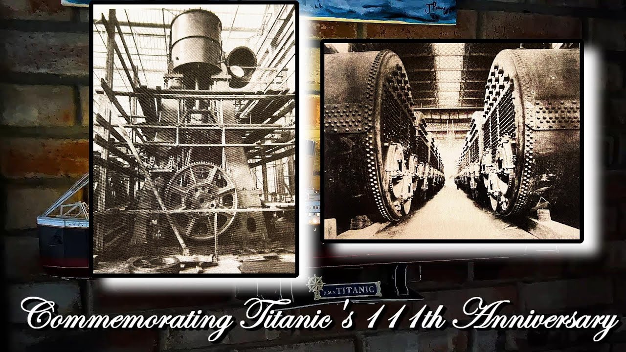 Propelling Machinery of R.M.S. TITANIC Recipricating Engines, Turbine ...