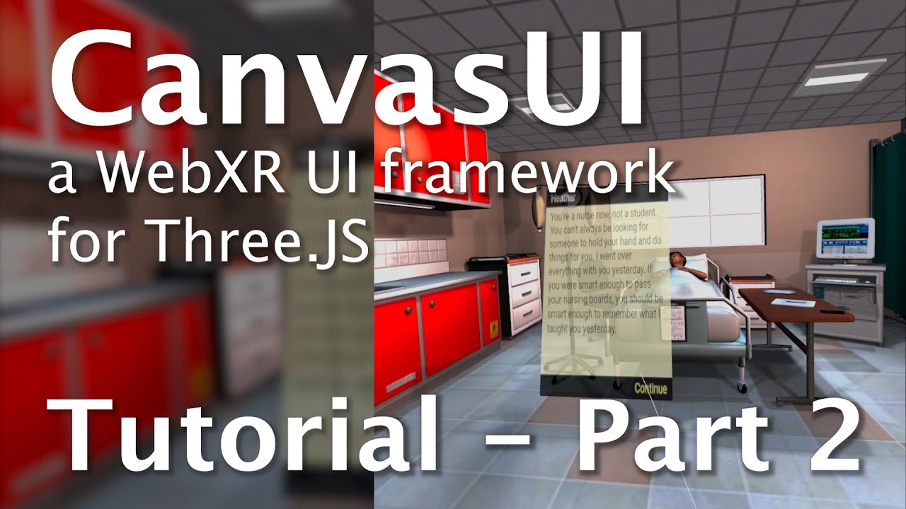 CanvasUI, a WebXR UI framework for Three.JS: Tutorial Part 2 - YouTube