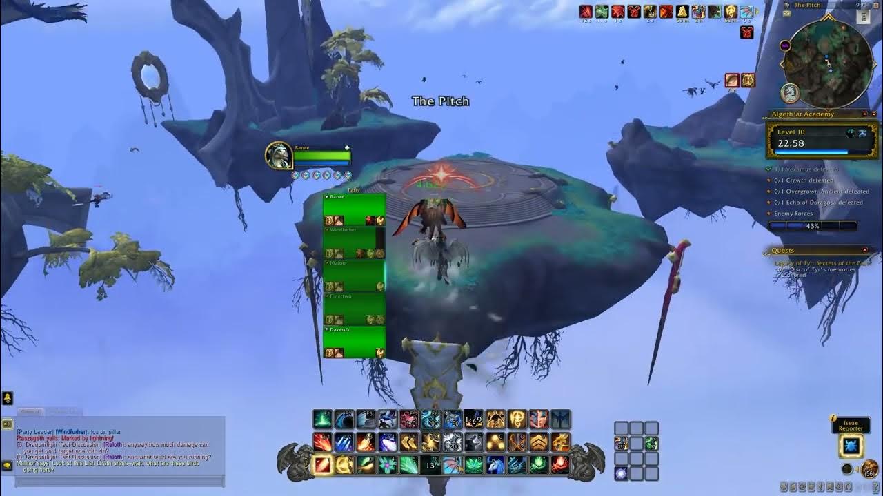 Dragonflight Beta - Preservation Evoker gameplay - Algeth'ar Academy (Mythic + 10) - YouTube