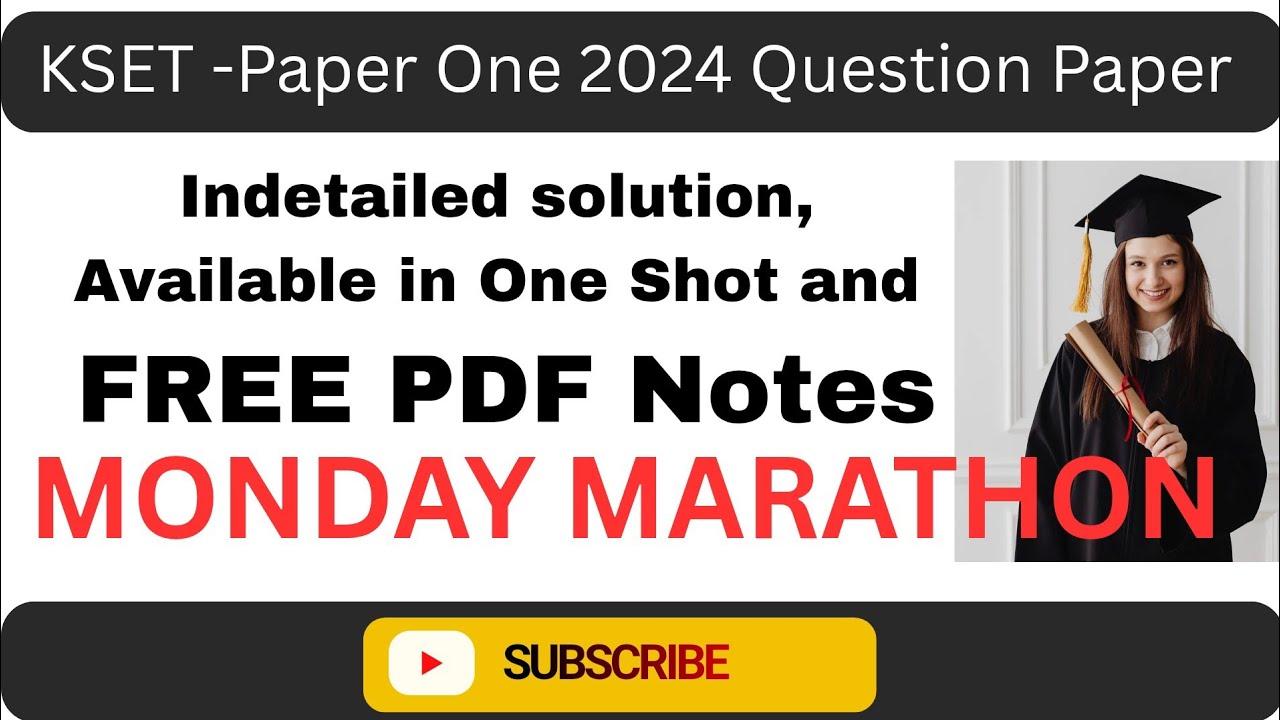 KSET Paper One, 2024 Question Paper Indetailed Analysis in One Shot ...