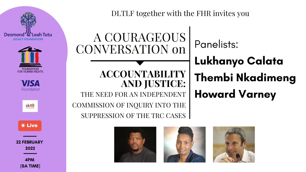 Courageous Conversation: Accountability & Justice: TRC - need for ...