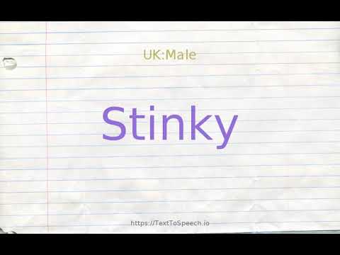 How to pronounce stinky - YouTube
