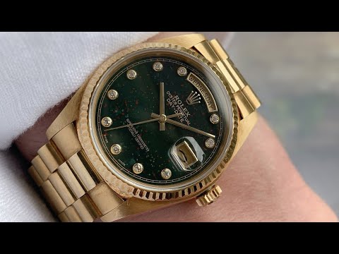 Rolex Day-Date 18038 'Bloodstone' Diamond Dial