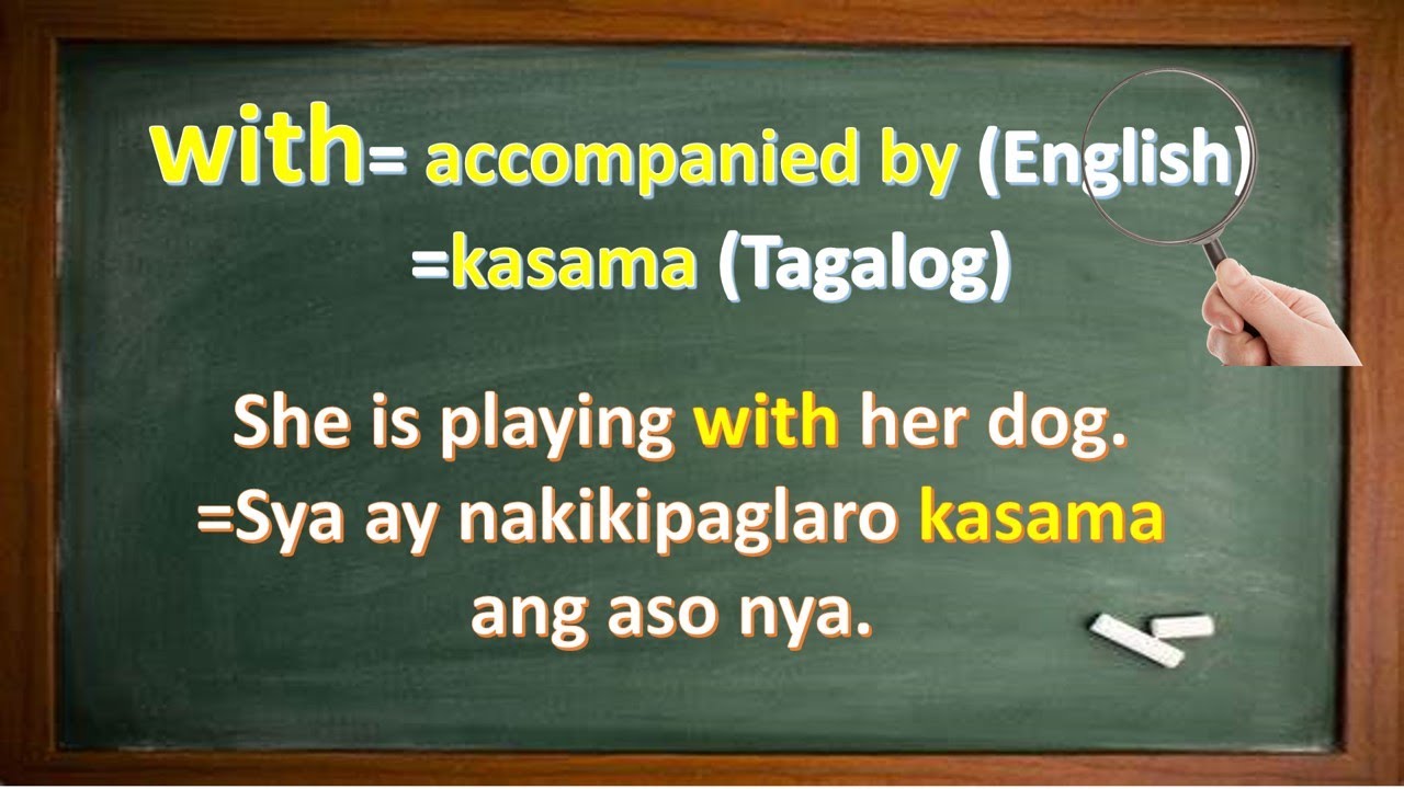 English Tagalog Preposition WITH Meaning 2 Para sure na tama ang ...
