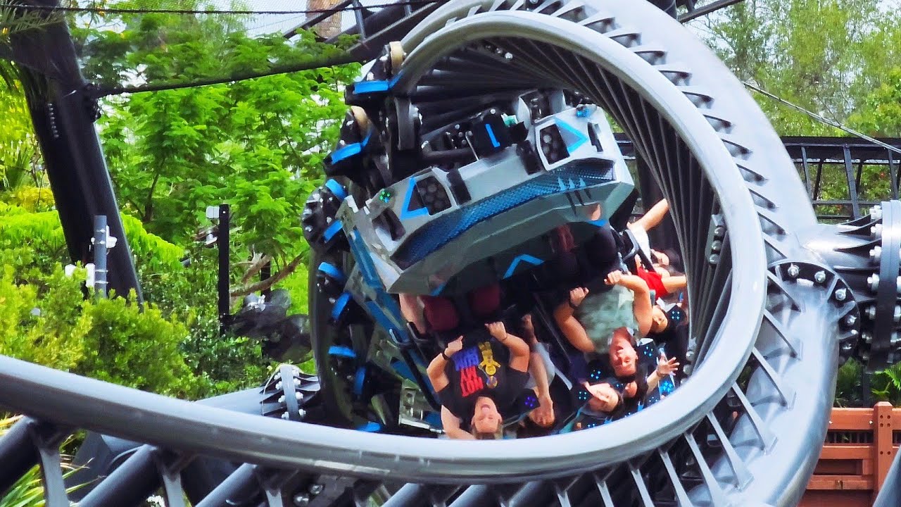 Jurassic World VELOCICOASTER Full Ride OFF RIDE with POV by Universal ...