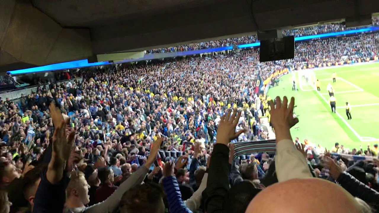 Manchester City Fans Singing At Full Time Vs Leicester At Home - YouTube