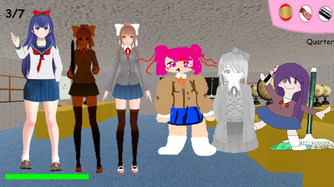 Just Monika Basics [Baldi Mod] - YouTube