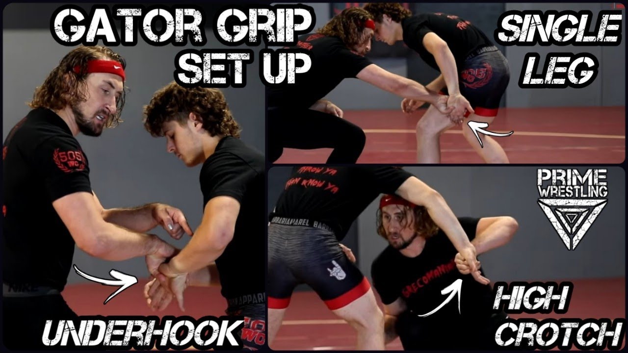 How to Set Up a Underhook - GATOR GRIP - Single Leg Set Up - High Crotch Set Up - YouTube