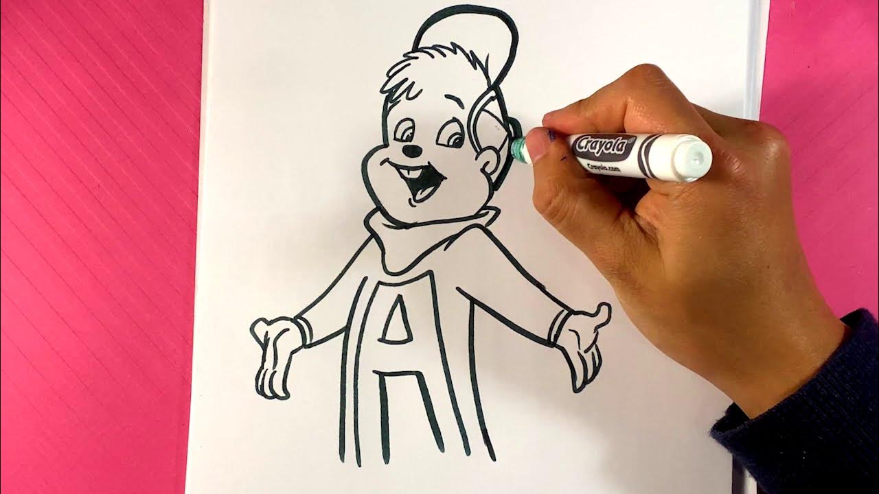 How to Draw Alvin (new version) - Alvin and the Chipmunks - Easy Drawings - YouTube