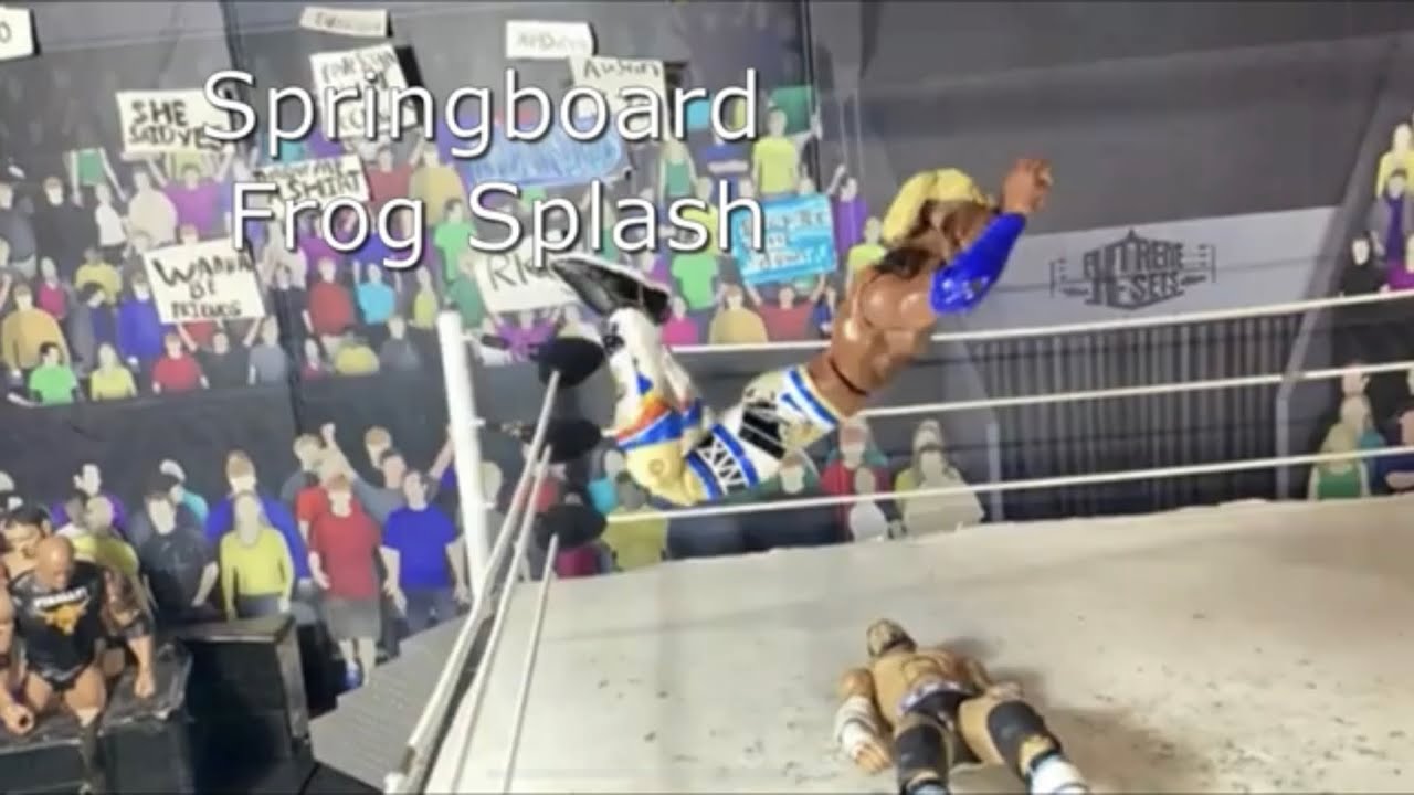 Kofi Kingston Springboard Frog Splash (wwe stop motion) - YouTube