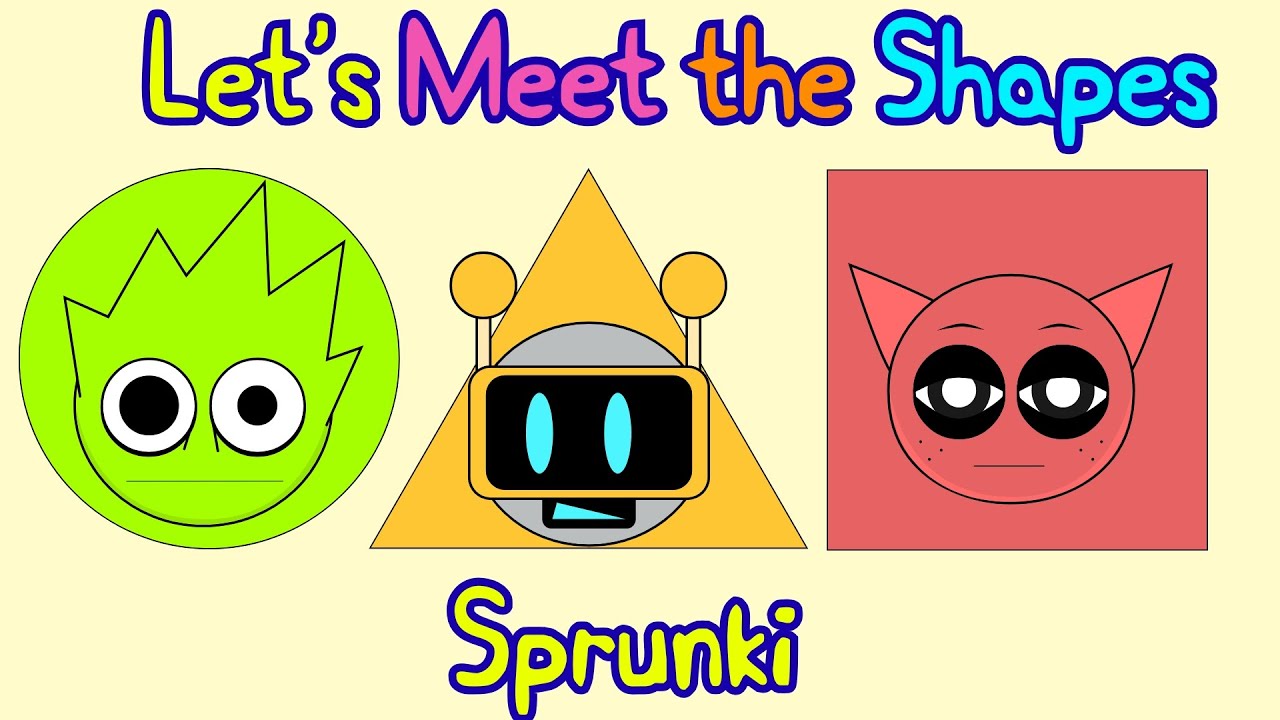 Let’s Meet the Sprunki Shapes + Sprunki ABC Alphabets | Sprunki Shapes ...