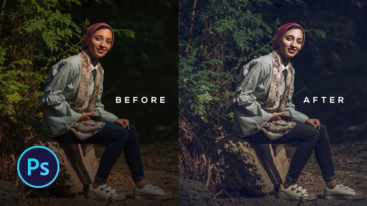 Low Light Outdoor Portrait | Modern Moody Color Effect (Free ...