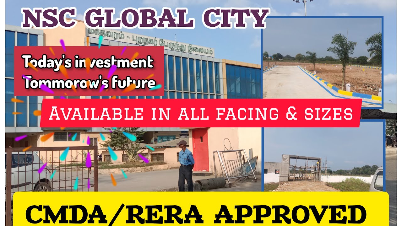 ID-329 CMDA/RERA APPROVED PLOTS FOR SALE NEAR MADAVARAM - YouTube