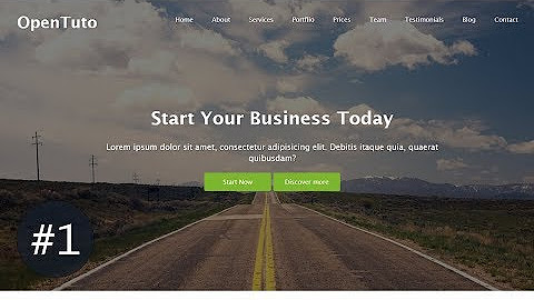 Créer un site web responsive en HTML, CSS, Bootstrap et jQuery - YouTube