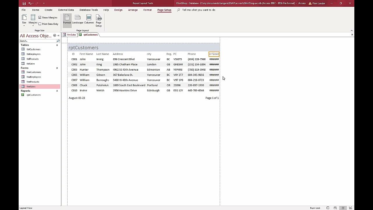 Microsoft Access Reports - YouTube