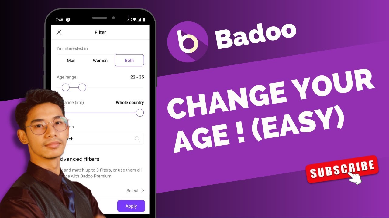 Badoo How To Change Age YouTube Badoo How To Change Age YouTube