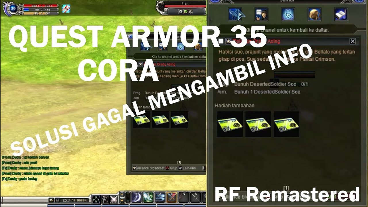 RF REMASTERED | Quest Armor 35 CORA (Solusi Gagal Ambil Quest) - YouTube