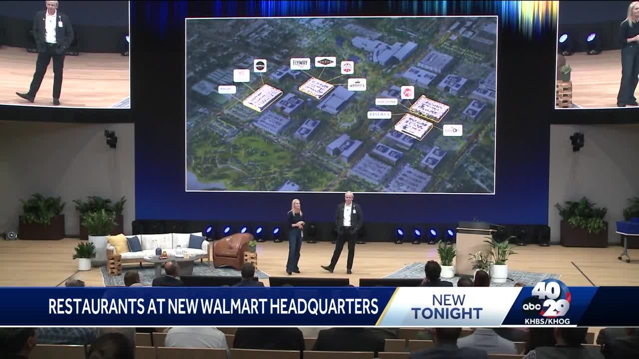 Walmart new campus welcomes new restaurants - YouTube