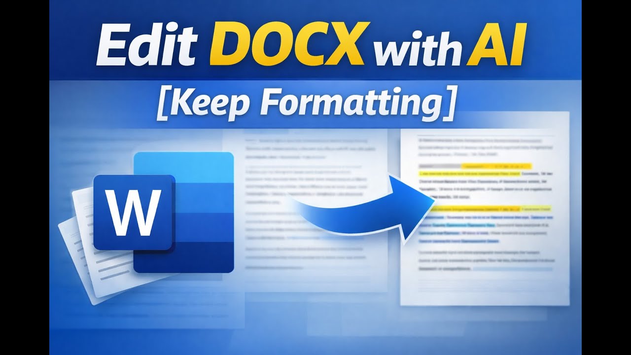 Edit Word documents using editGPT while perserving formatting - YouTube