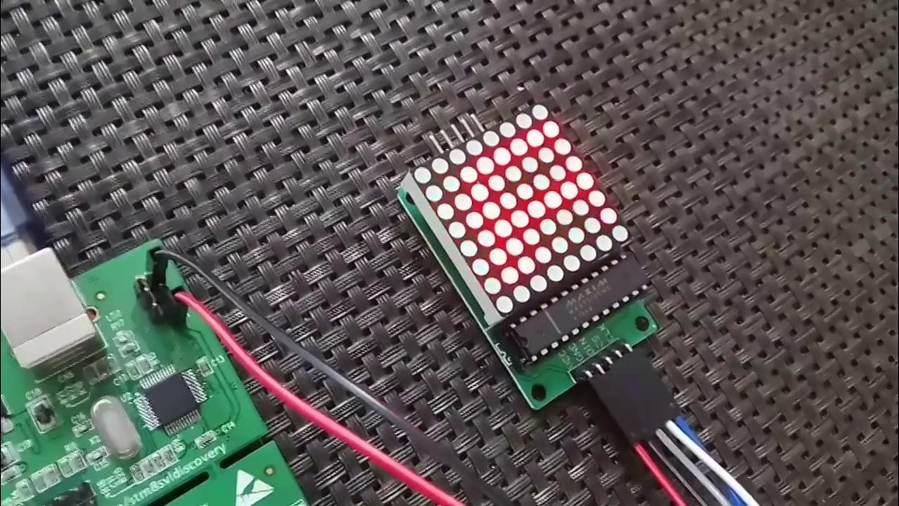 STM8S SPI Example - Interfacing MAX7219-based Dot Matrix Display - YouTube