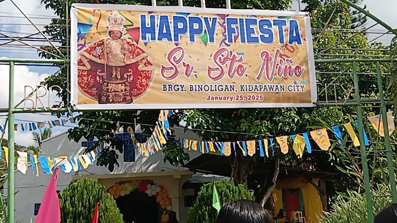 happy fiesta sr.sto niño brgy binoligan kidapawan city January 25 2025 ...