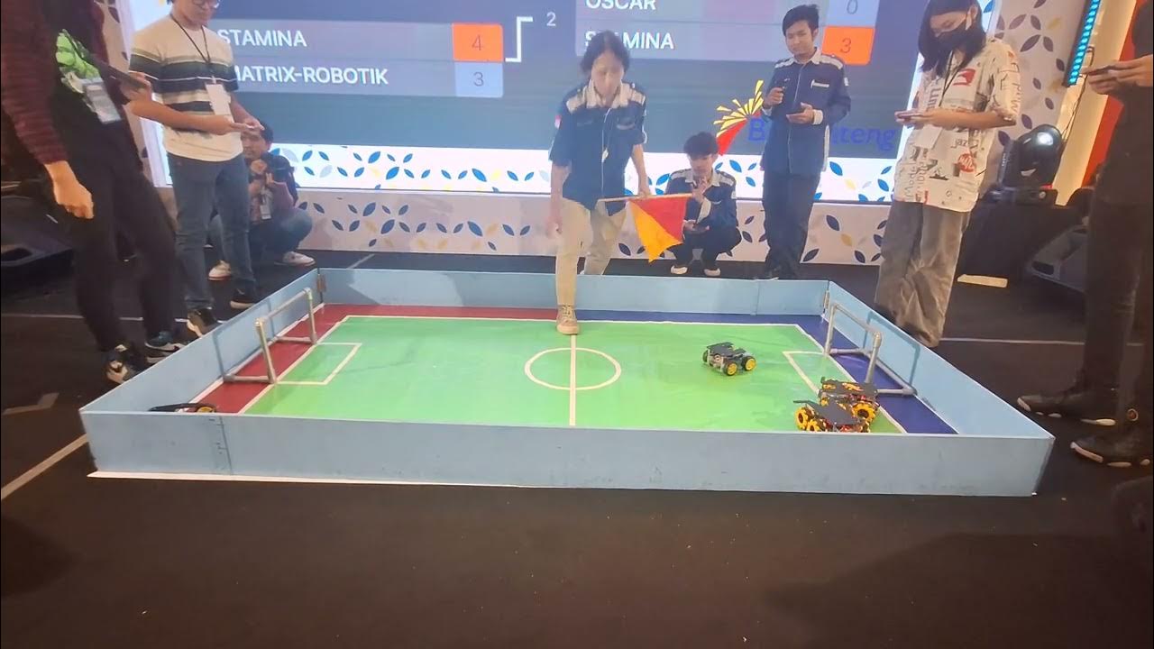 2nd Half Final Soccer Robot Competition: STAMINA(4) vs OSCAR(1) ⚽️ # ...