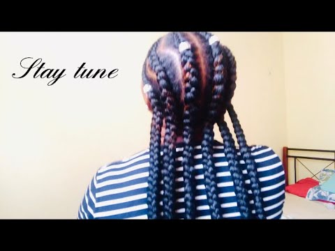 TUTO_.Nattes collees avec rajout pour debutantes - YouTube