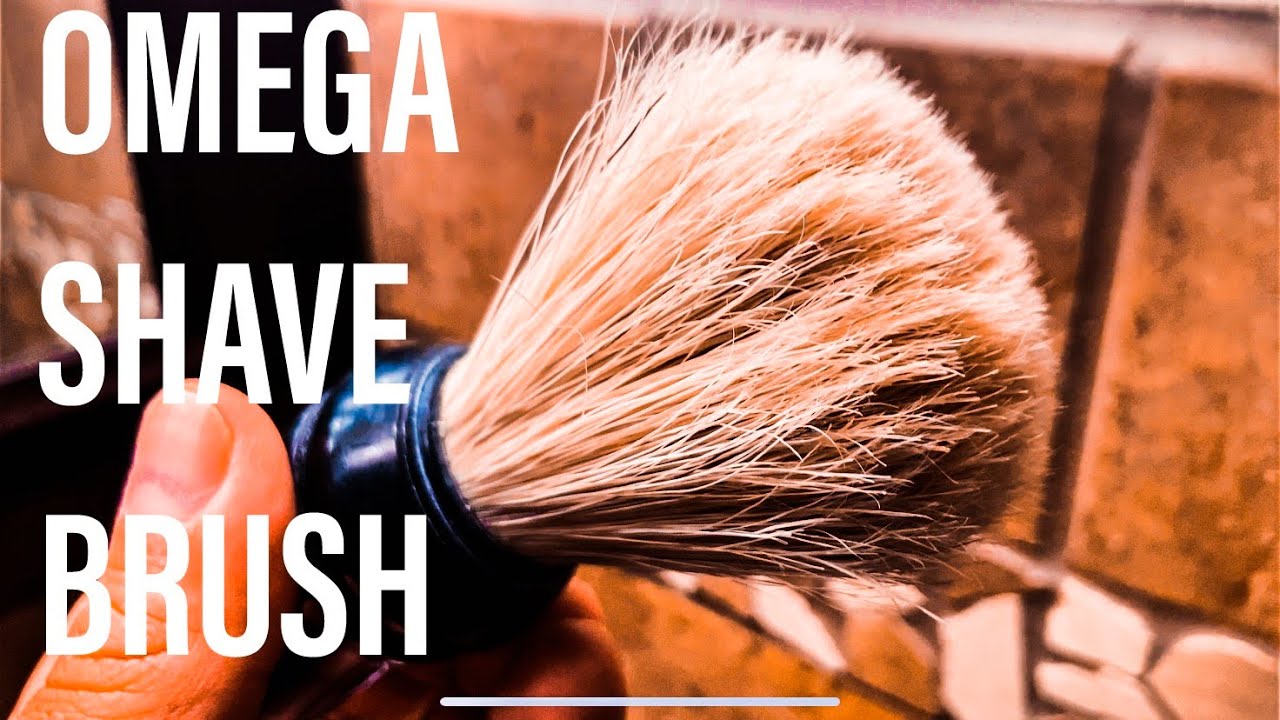 Omega 10049 Boar Shaving Brush - BLACK - YouTube