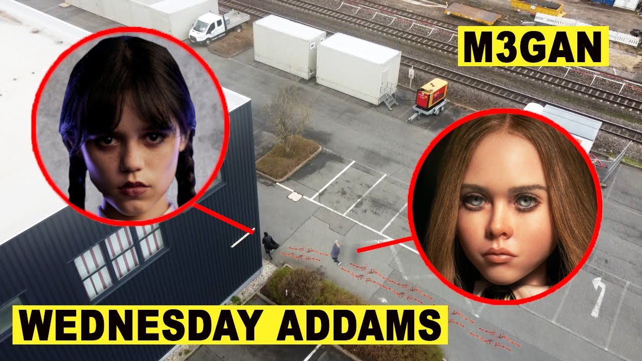 DROHNE überwacht WEDNESDAY ADDAMS vs. M3GAN um 3 UHR mittags ...
