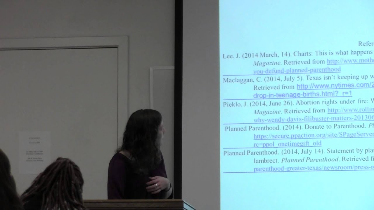 Siobhan Smith Persuasive Speech Planned Parenthood - YouTube