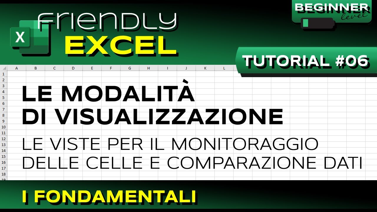 EXCEL 06 Le Modalit Di Visualizzazione YouTube EXCEL 06 Le Modalit Di Visualizzazione YouTube