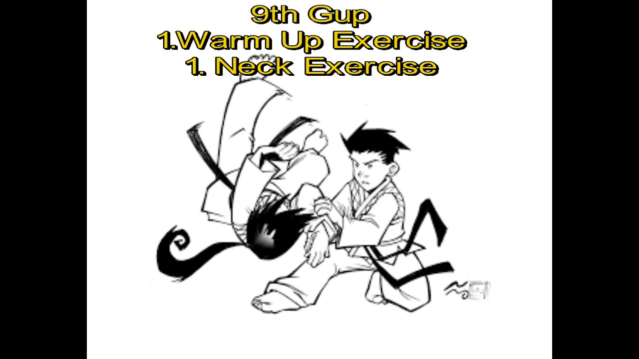 Hapkido 9th Gup Basic Warm-up Exercises- Neck Exercises - YouTube