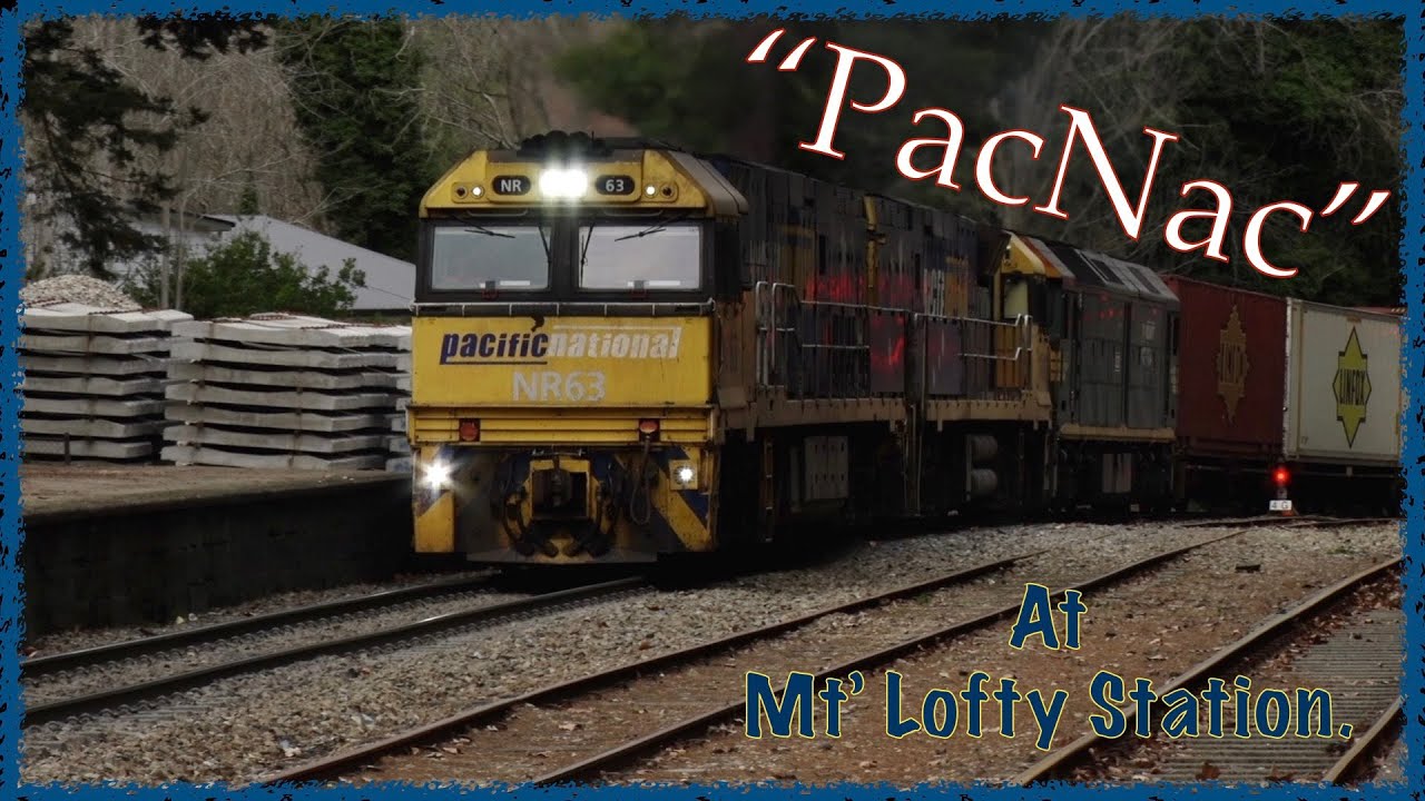Eastbound Pacific National Intermodal at Mt' Lofty. - YouTube