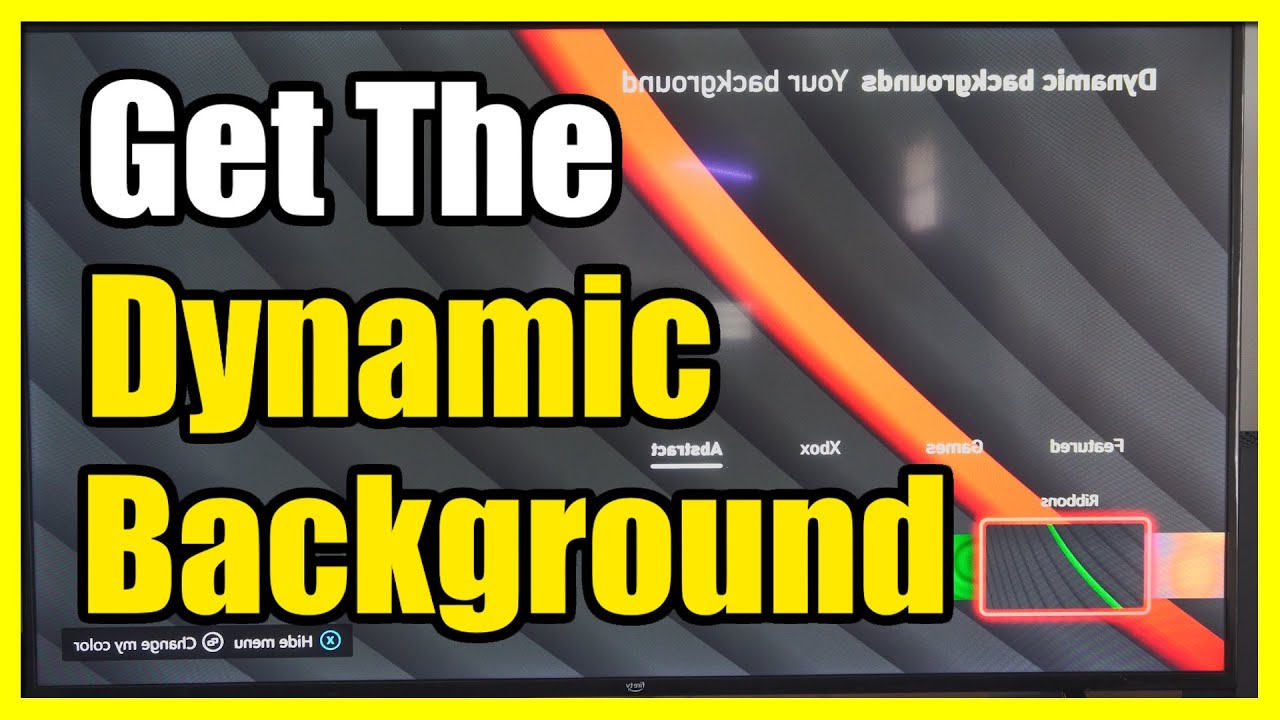 How to Get Dynamic Background or Wallpaper on Xbox Series X (Settings ...