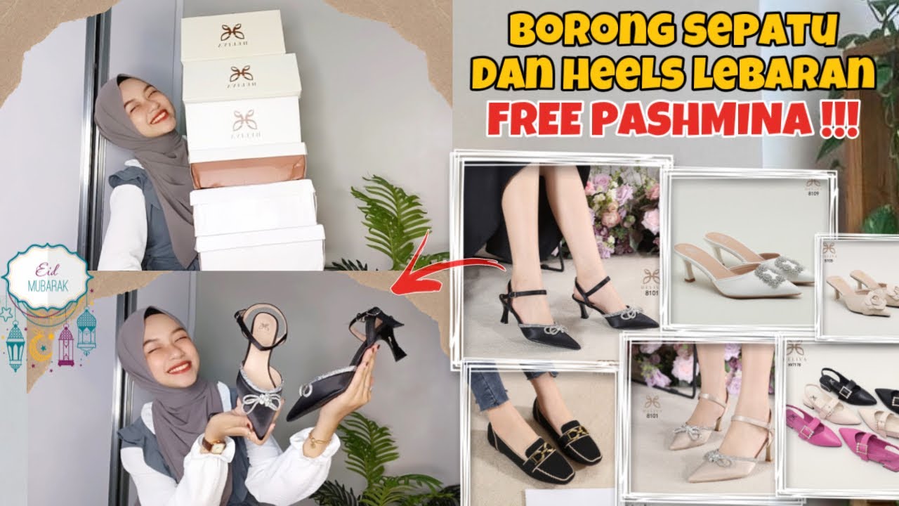 SHOPEE HAUL SEPATU DAN HEELS LEBARAN TERBARU !!! SIMPLE NYAMAN MEWAH BY ...