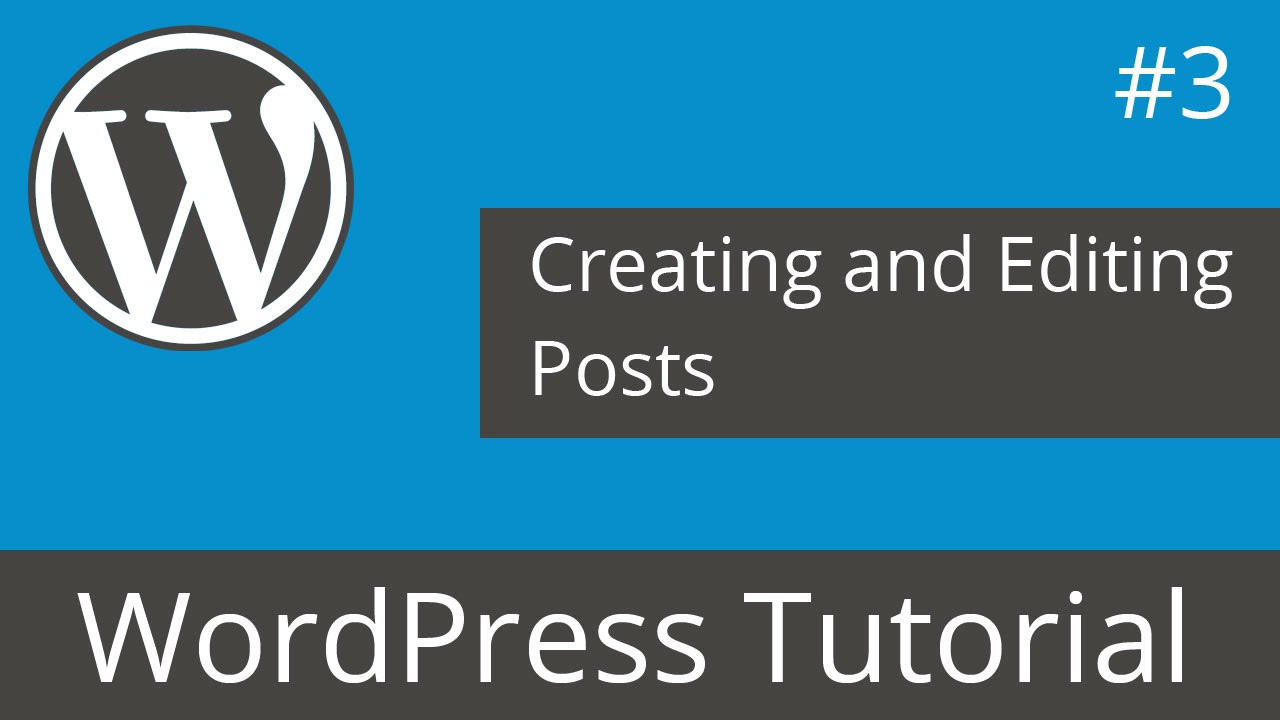 Wordpress Tutorial Creating And Editing Posts Youtube 0083