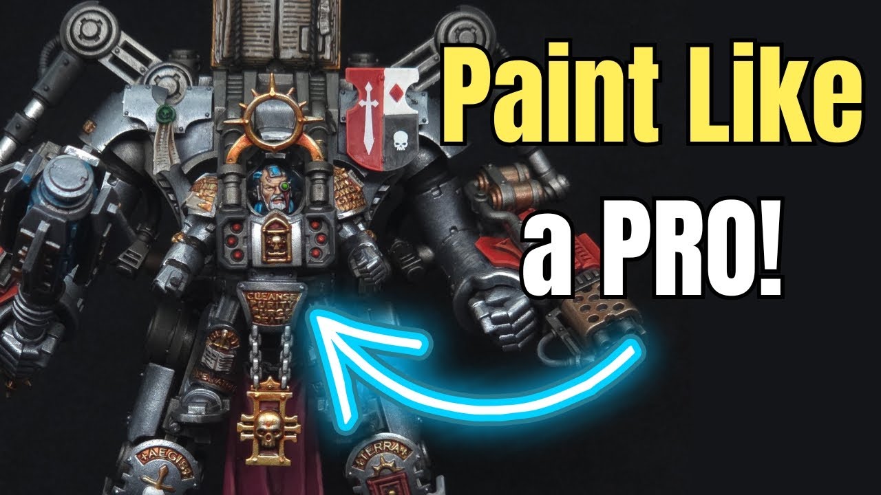 Paint Like a Pro: Grey Knight Grand Master in Dreadknight Armour - YouTube