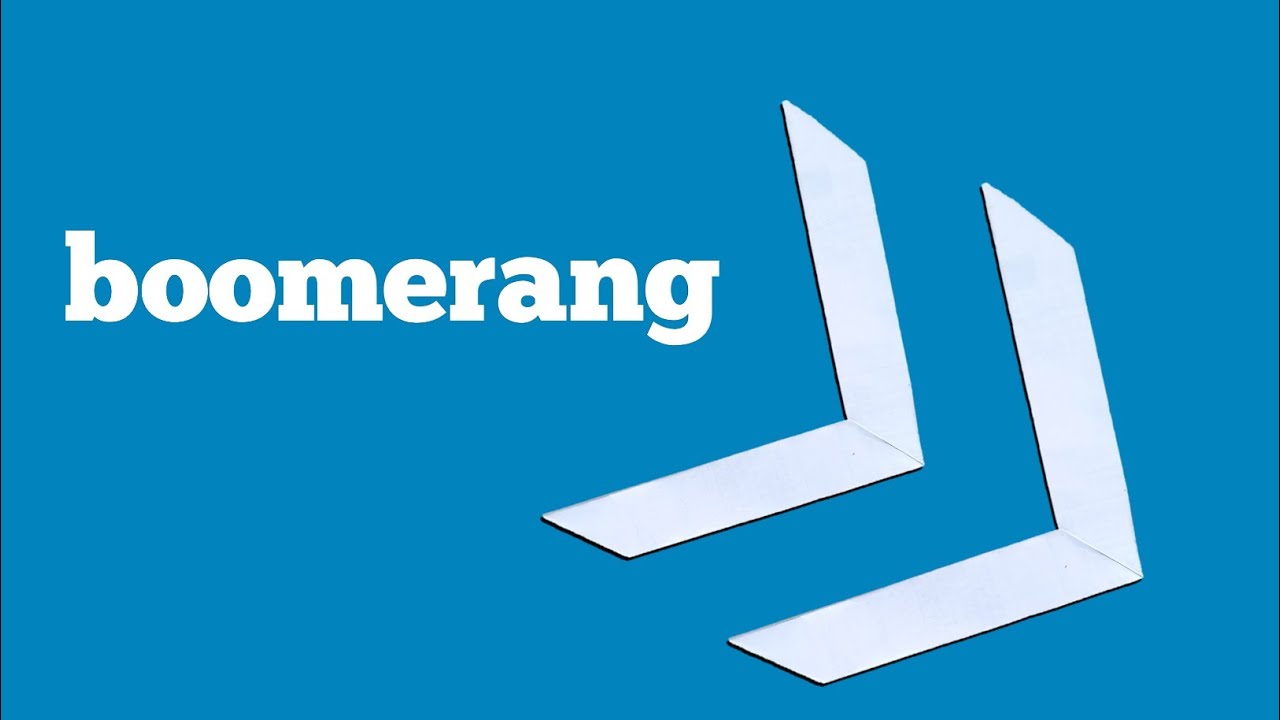How To Make a Paper Boomerang | Easy Origami Boomerang | Paper ...