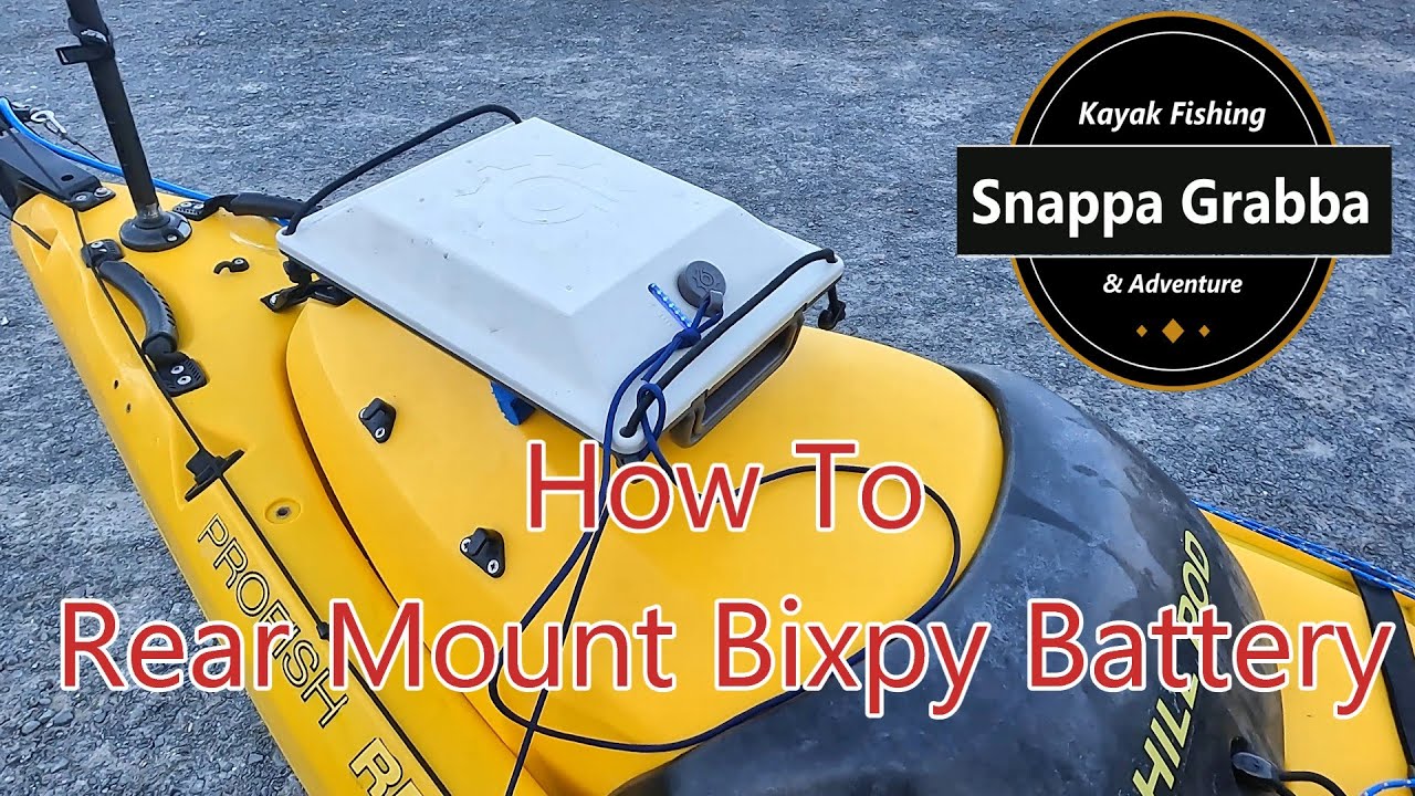 How to easily mount a Bixpy Battery on the rear of a kayak - Snappa ...