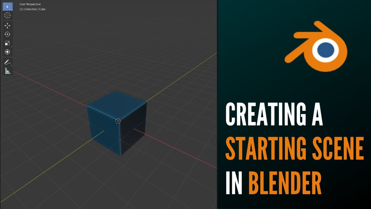Creating a Starting Scene in Blender - YouTube