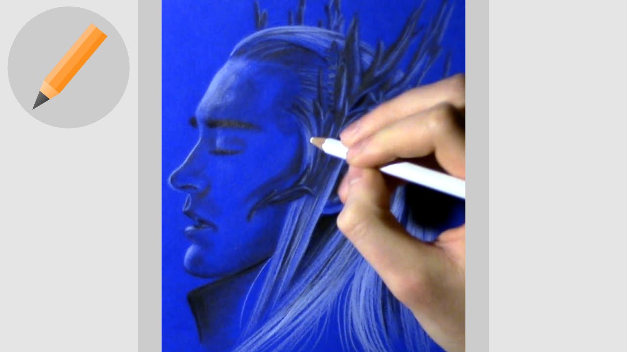 Thranduil (Lee Pace) | Pencil drawing - YouTube