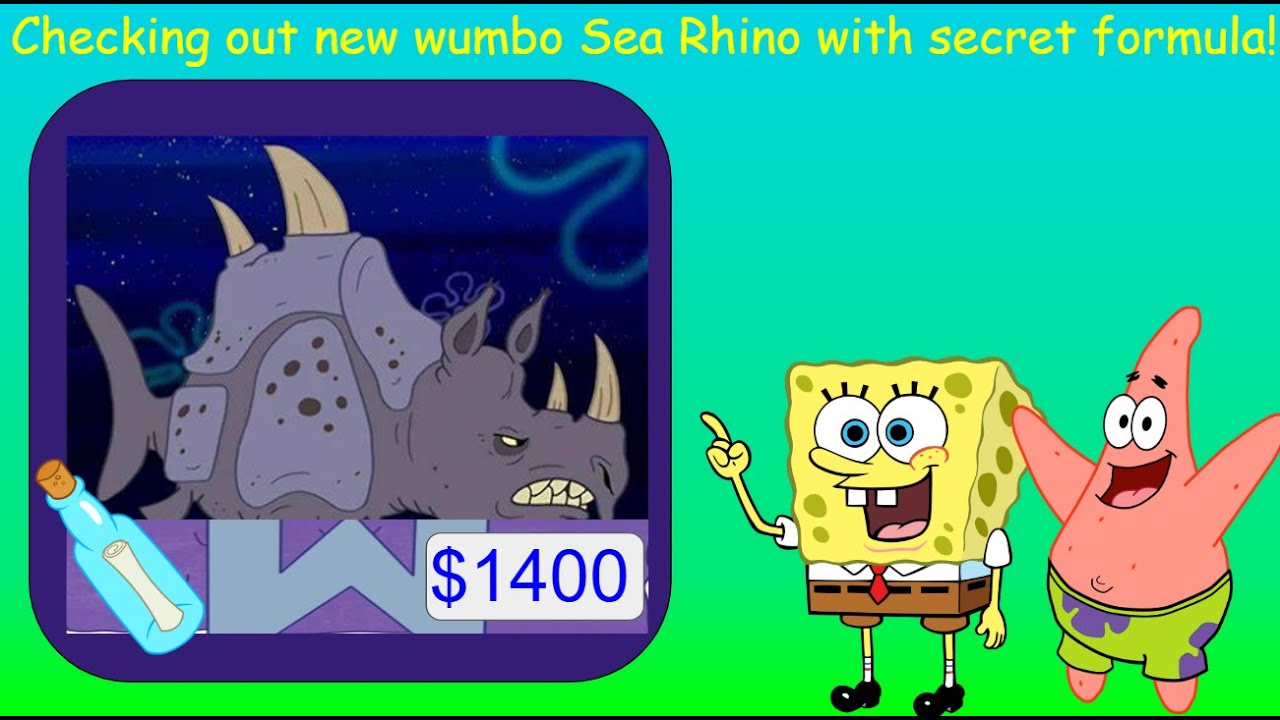 New Wumbo Sea Rhino is a OP mythic! SpongeBob tower defense - YouTube