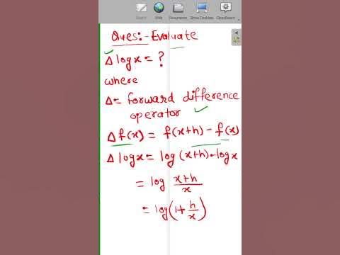 Forward Difference Operator Example 2023 - YouTube