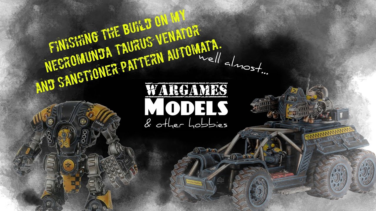 Finishing the build on my Necromunda Taurus Venator and Sanctioner ...