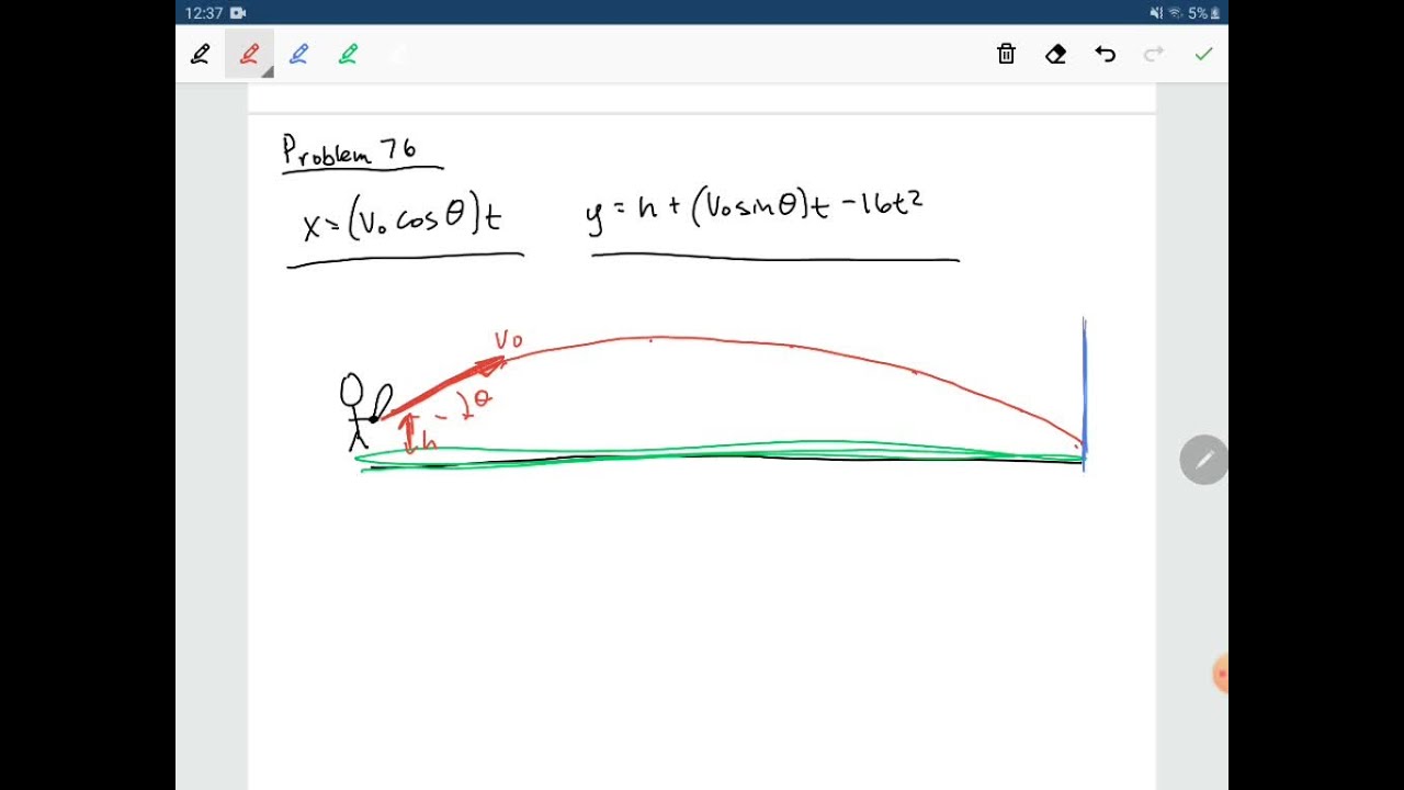 Discuss how the parametric equations for the path of a projectile (see ...