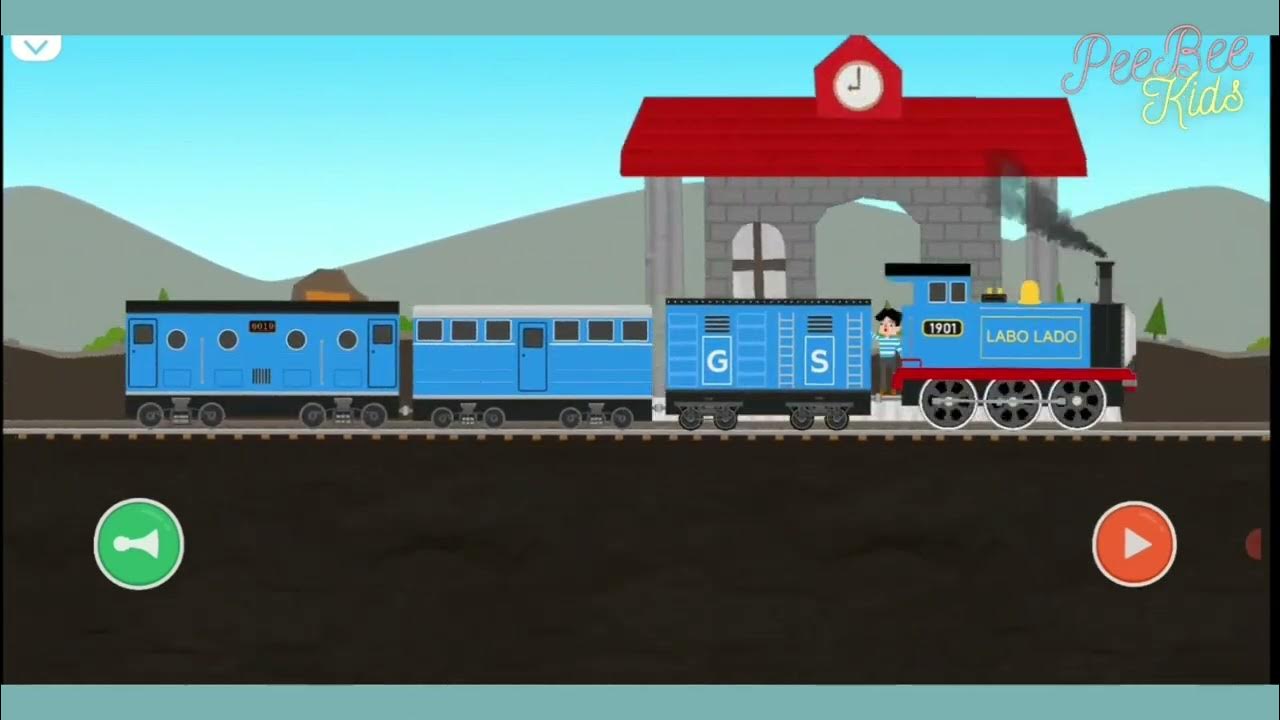 Moving train animation | animated train design - YouTube